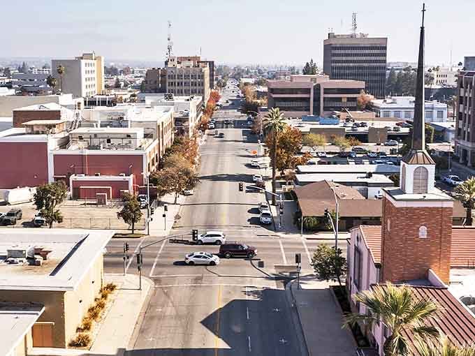 Downtown Bakersfield stretches toward the horizon like a city that knows exactly what it wants to be&mdash;comfortable, accessible, and refreshingly unpretentious.