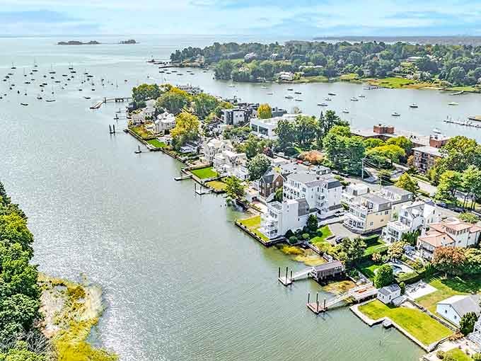Waterfront living, Greenwich-style &ndash; where every home seems to have its own private dock and the views rival anything on the Mediterranean coast.