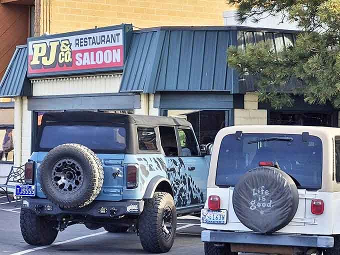 Motorcycle enthusiasts know where to fuel up after a ride&mdash;PJ's parking lot often resembles a two-wheeled convention of good taste.