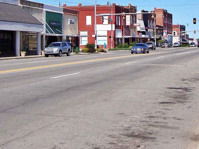 Downtown Henryetta's brick-fronted Main Street whispers stories of generations past while inviting new memories to be made in this charming Oklahoma treasure.