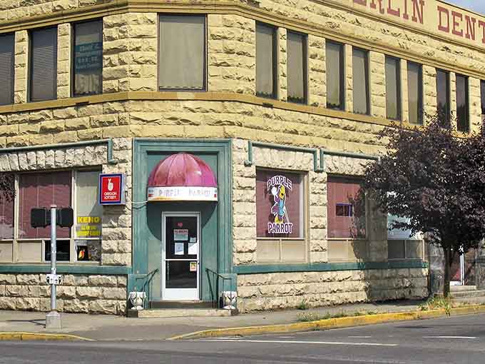 This historic stone building stands as a testament to Sutherlin's past, its weathered facade telling stories of a time when craftsmanship mattered more than square footage.