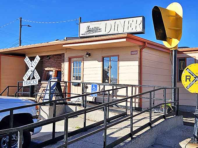 The unassuming exterior of Luxury Diner belies the culinary treasures within. This converted trolley car alongside railroad tracks is Wyoming's answer to comfort food paradise.
