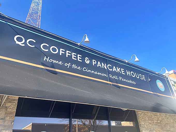 That sign isn't just advertising—it's a breakfast bat-signal calling hungry heroes from across Illinois to answer the call of cinnamon.