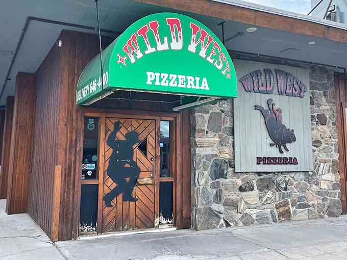 Even in broad daylight, that distinctive cowboy silhouette beckons like an old friend saying, "Trust me, you're gonna want what's cooking in here."