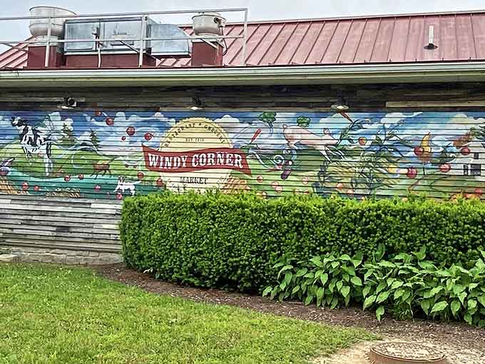 The vibrant mural on Windy Corner Market's exterior isn't just art&mdash;it's a preview of the colorful flavors waiting inside this Kentucky gem.