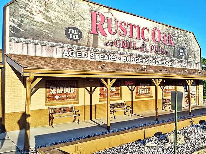 The dining room's warm wood tones and tasteful decor create that rare atmosphere where both first dates and family reunions feel equally at home.