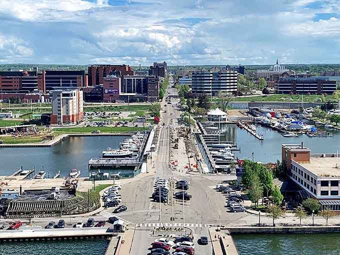 Erie's waterfront skyline offers that perfect blend of urban convenience and lakeside tranquility. Who needs Miami when retirement can look this good?