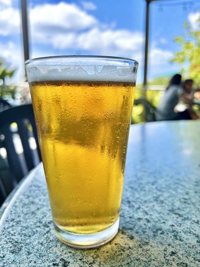 A cold beer with an ocean view. Sometimes the simplest pleasures are the most profound&mdash;especially when they're ice-cold and golden.