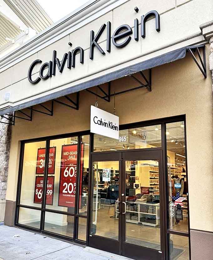 Those red sale signs in Calvin Klein's windows are like sirens calling to sailors of the shopping seas.