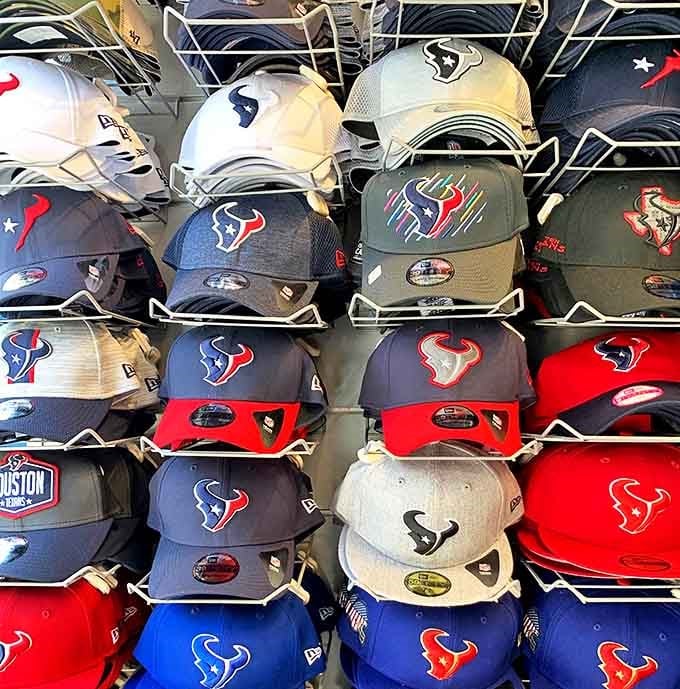 Sports fan paradise! These caps let you proudly display team loyalty while protecting yourself from both sun and the judgment of rival fans.