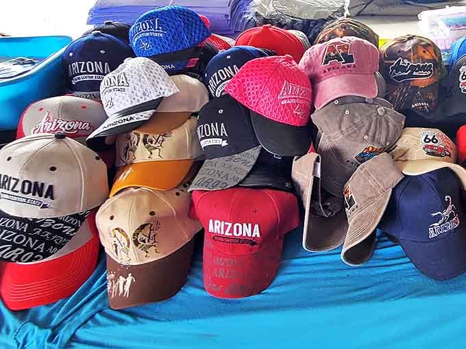 The unofficial Arizona uniform department. Nothing says "I've been somewhere" like a sun-faded cap to prove it.