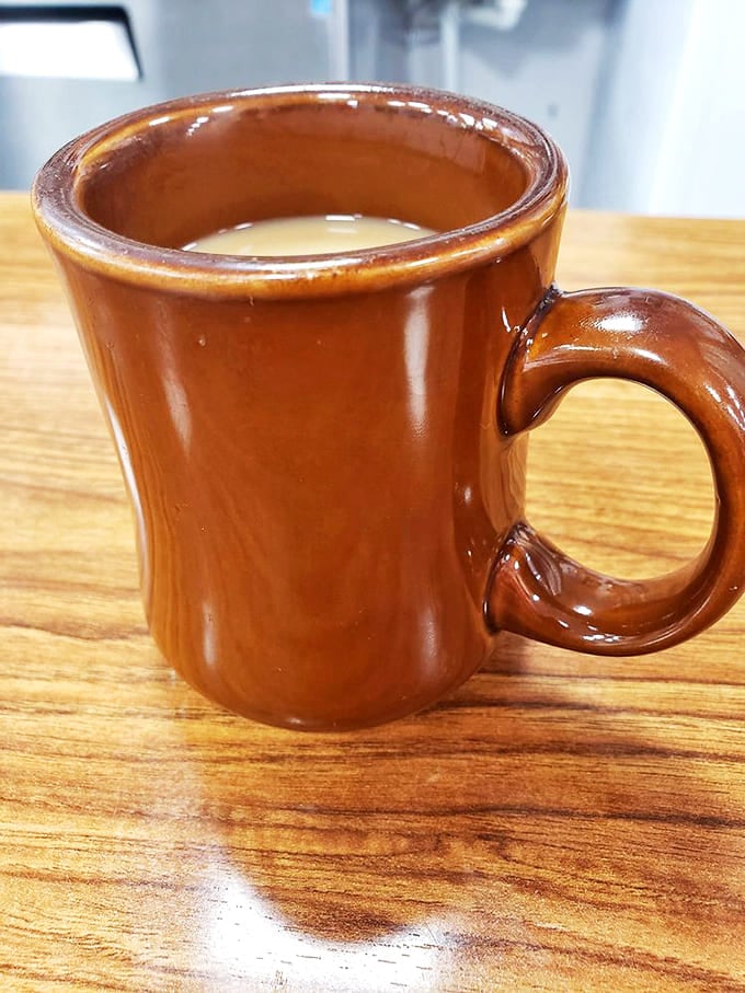 The humble brown coffee mug &ndash; unassuming vessel for the liquid that powers Vegas through hangovers, jackpots, and everything in between.