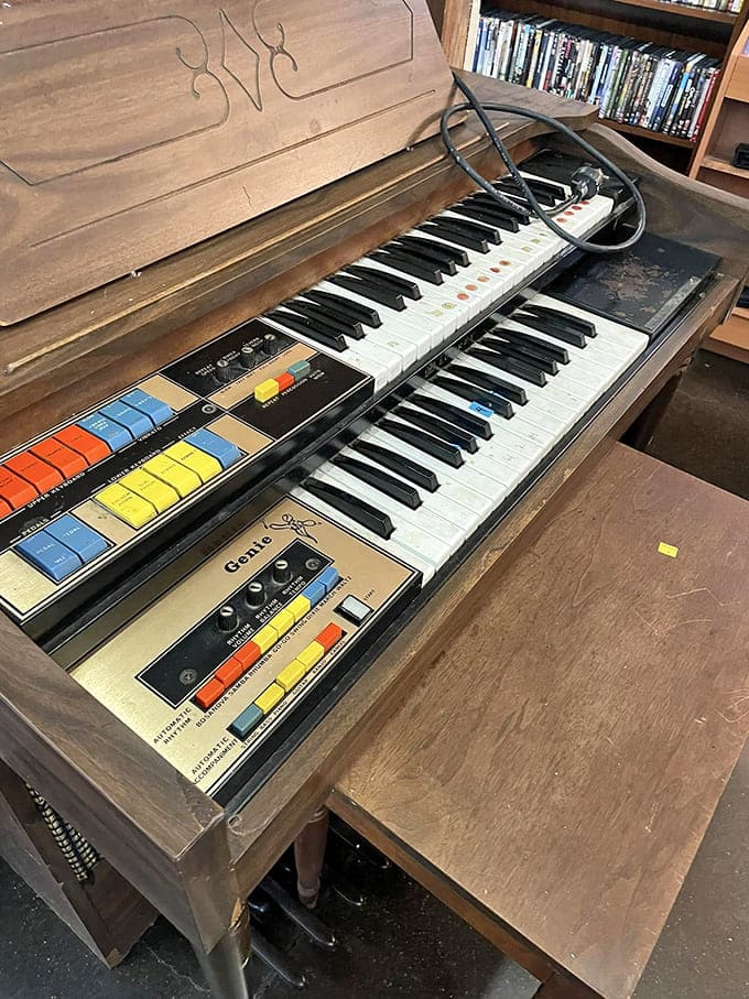 Not just an organ&mdash;a time machine to 1970s family rooms. Those colorful buttons promise musical adventures for beginners and nostalgic players alike.