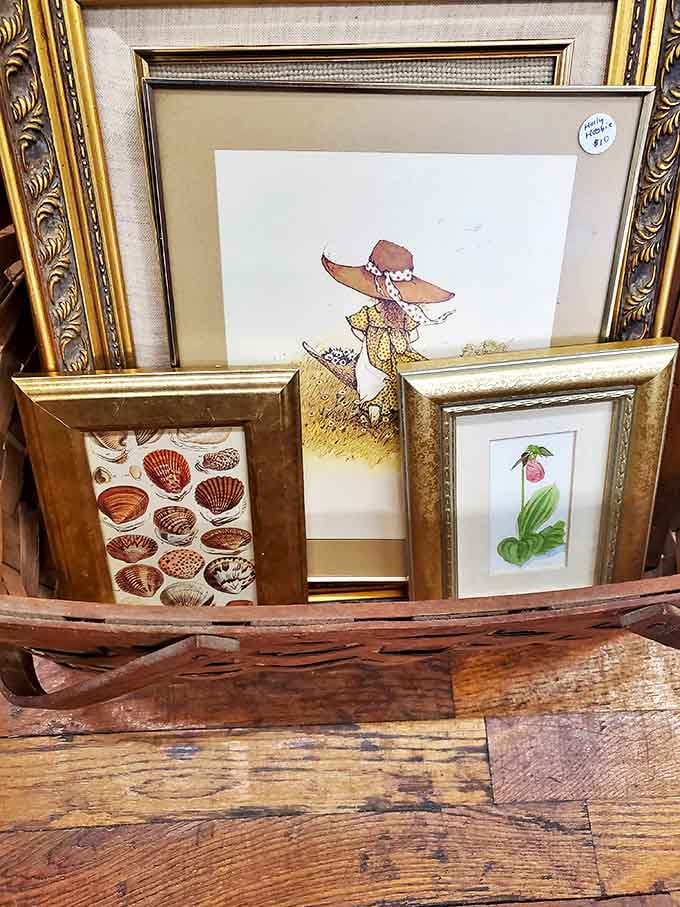Affordable art gallery: From seashell illustrations to whimsical characters, these framed treasures await walls that need a personality boost.