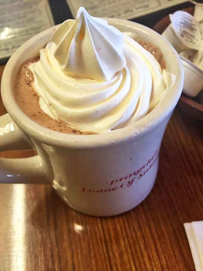 Hot chocolate that doesn't just warm your hands but sends a postcard to your childhood with every sip.