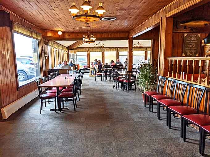 The dining room feels like Thanksgiving at a favorite relative's house, minus the awkward political discussions and plus professional cooking.