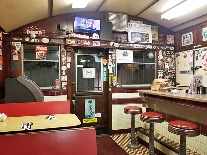 Every inch tells a story &ndash; from sports memorabilia to vintage signs, the diner's interior is a museum of Worcester history served alongside your eggs.