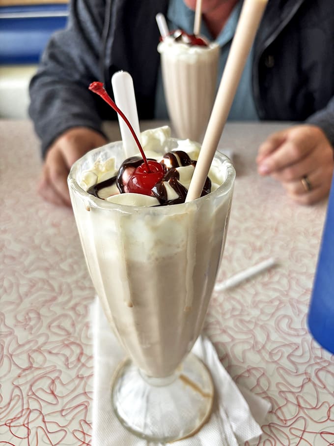 This isn't just a milkshake &ndash; it's a time machine in a glass, topped with whipped cream, cherries, and childhood memories.