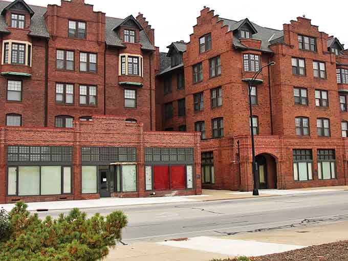 These distinctive brick apartments offer urban-style living without the urban-style prices that make retirement budgets weep.