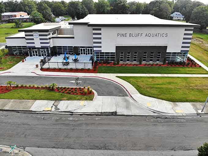 The Pine Bluff Aquatics Center proves that modern amenities don't require metropolitan prices &ndash; just bring your senior discount card and towel.