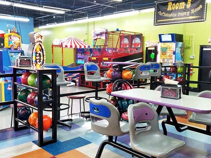 Room 5's colorful family entertainment center brings indoor fun to Glasgow, where bowling and arcade games create memories that outlast rainy days.