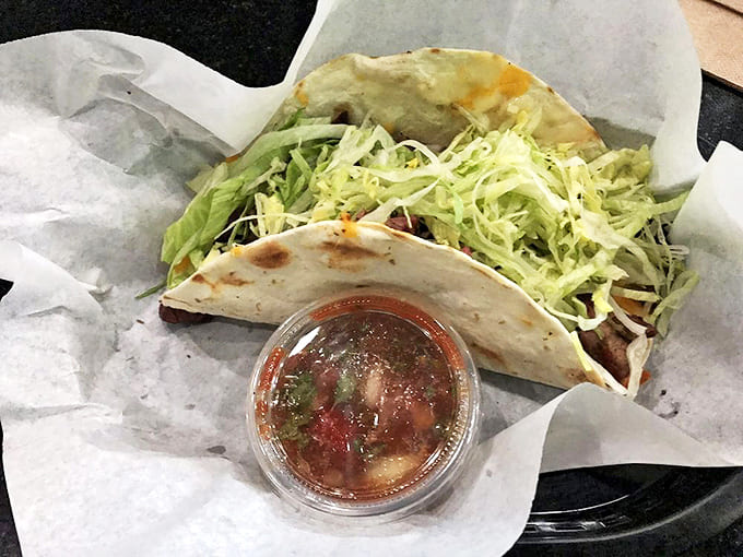 Not your average street taco&mdash;this tri-tip stuffed tortilla proves that sometimes the best cultural fusions happen on wax paper.