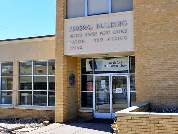 Even the post office in Raton exudes small-town functionality, where mailing a package might include catching up on local news.