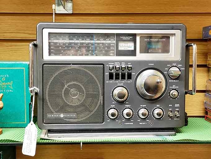 This isn't just a radio—it's a portal to a time when families gathered around to hear the news instead of scrolling through it.