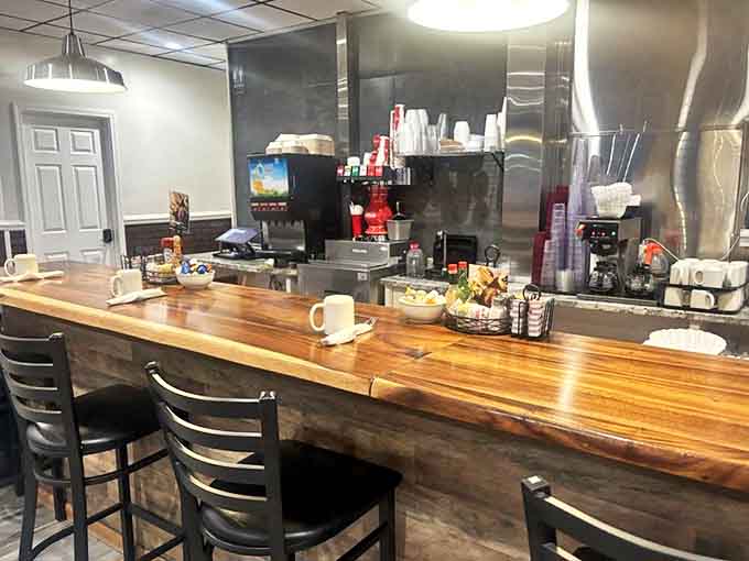 The counter seating &ndash; where solo diners become temporary family, united by coffee mugs and the pursuit of deliciousness.