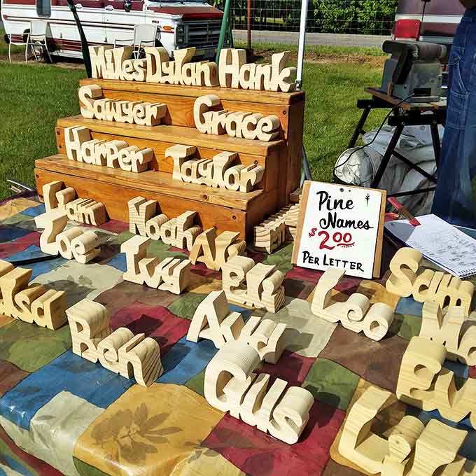 Custom wooden name art transforms ordinary nurseries into personalized havens. At $2 per letter, these handcrafted treasures spell out "bargain" in any language.