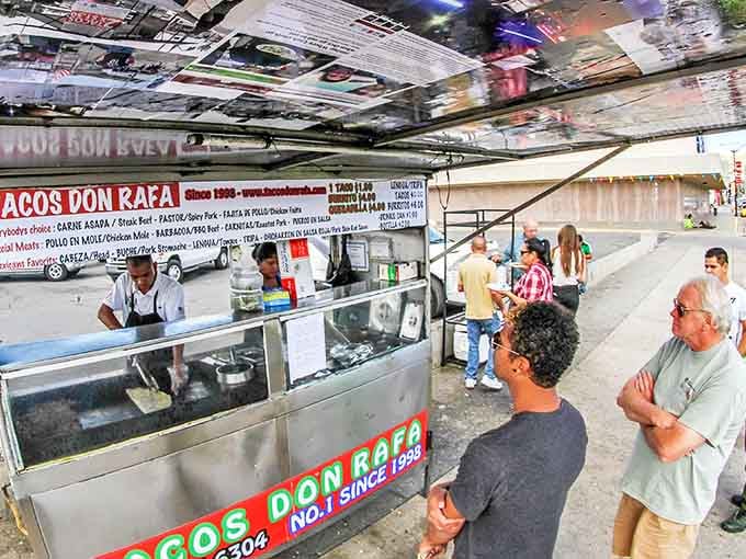 The line forms for a reason &ndash; when word spreads about $2 tacos this good, people will gladly wait their turn.