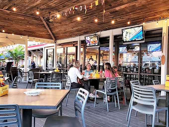 Waterfront dining with boats bobbing in the background&mdash;because seafood always tastes better when you can actually see where it came from.