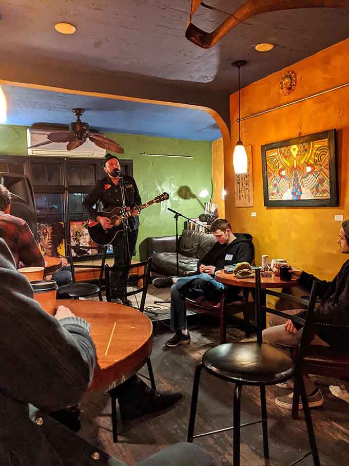 Live music and lattes &ndash; where caffeine and creativity flow together in perfect harmony.