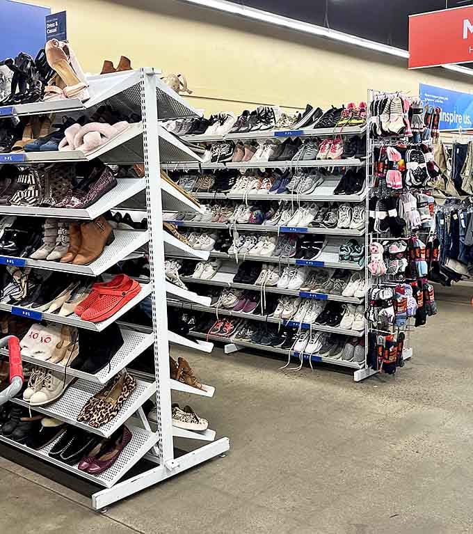 The shoe section rivals Imelda Marcos's closet. From barely-worn designer heels to practical snow boots, footwear finds abound.