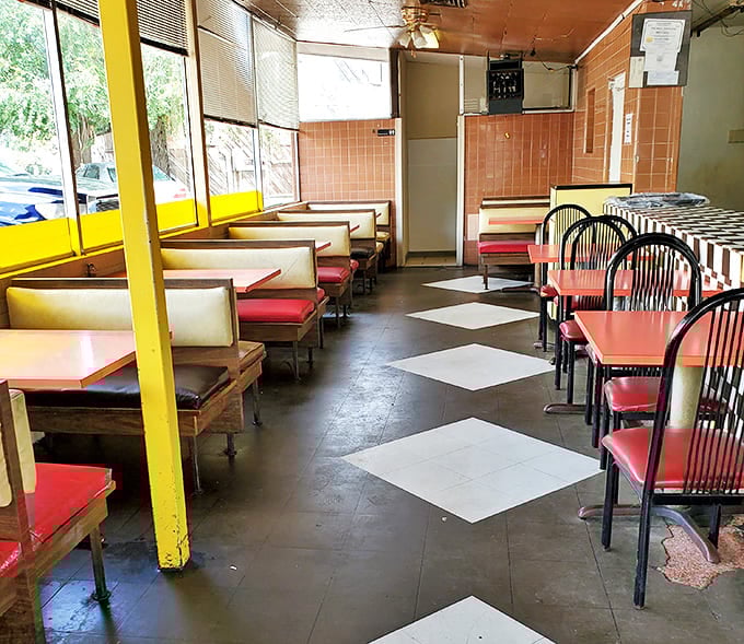 The dining room whispers stories of first dates, family dinners, and solo meals where the comfort of good food trumped the need for company.