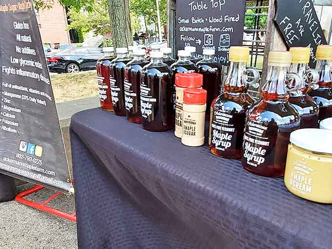 Maple syrup that makes pancakes weep with joy. Breakfast will never be the same after you've tasted New England in a bottle.