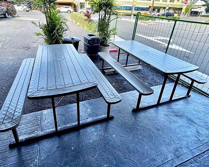 The outdoor seating isn't fancy, but neither was Hemingway's favorite caf&eacute;. These picnic tables have hosted more food epiphanies than most Michelin-starred restaurants.
