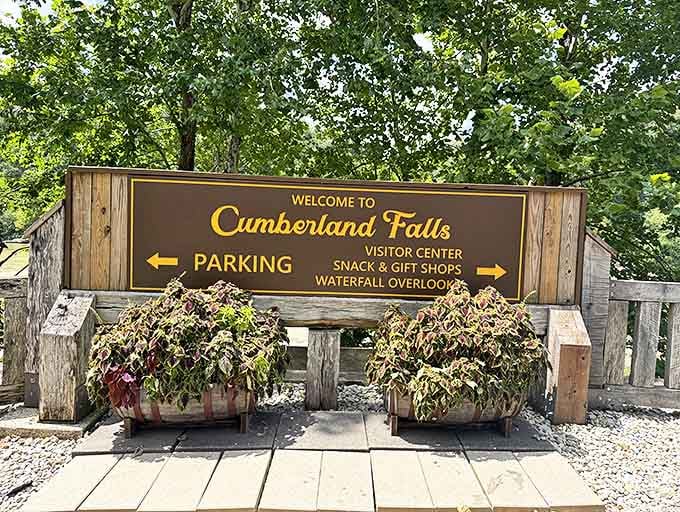 The sign that promises adventure but doesn't mention the thigh workout you're about to receive. Worth every step, though!