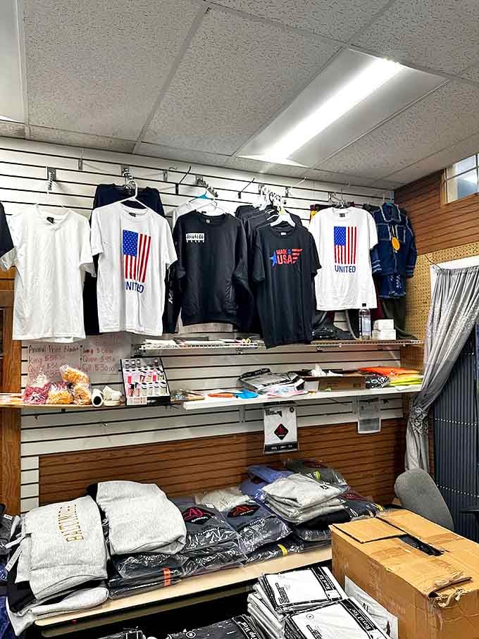 Patriotic apparel that lets you wear your American pride on your sleeve—literally. The perfect Maryland souvenir that isn't shaped like a crab.