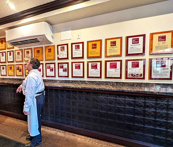 White-jacketed servers have seen it all – from first dates to retirement celebrations – moving with the precision of Broadway veterans.