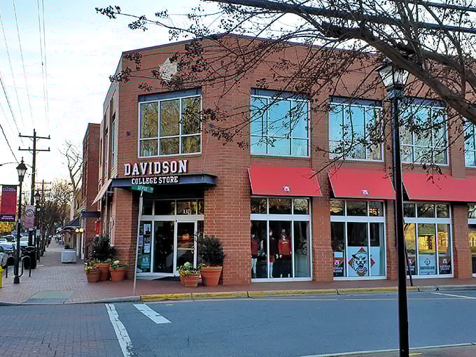 Davidson College Store anchors this brick-lined downtown &ndash; a perfect spot for browsing while pretending you're still college-smart.