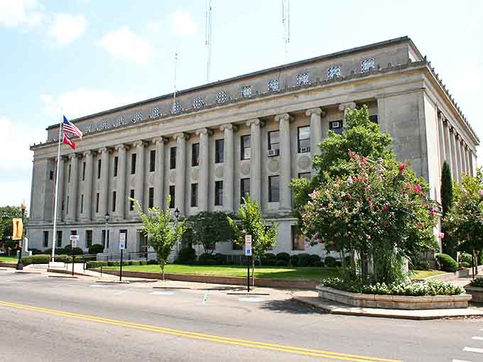 El Dorado's impressive courthouse stands as a testament to the town's prosperous past and community pride.