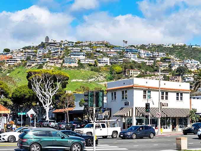 Laguna Beach's hillside homes cascade toward the Pacific, creating a Mediterranean-inspired paradise that California somehow kept for itself.