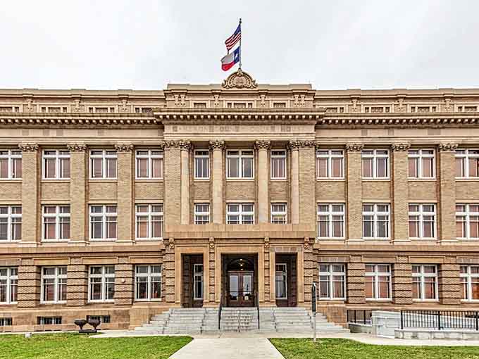 The impressive Cameron County Courthouse stands as Brownsville's architectural crown jewel, bringing dignity without the big-city price tag.