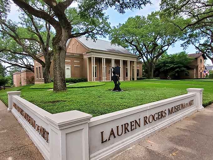 The Lauren Rogers Museum anchors Laurel's cultural scene, offering art and history in a setting as beautiful as exhibits.
