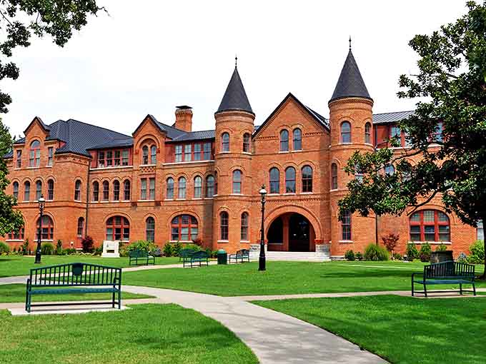 The stunning architecture of Northeastern State University in Tahlequah creates a backdrop for a community rich in connections.