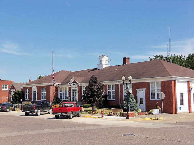 This charming brick building in Wilton has probably witnessed a century of community gatherings. History with a heartbeat!