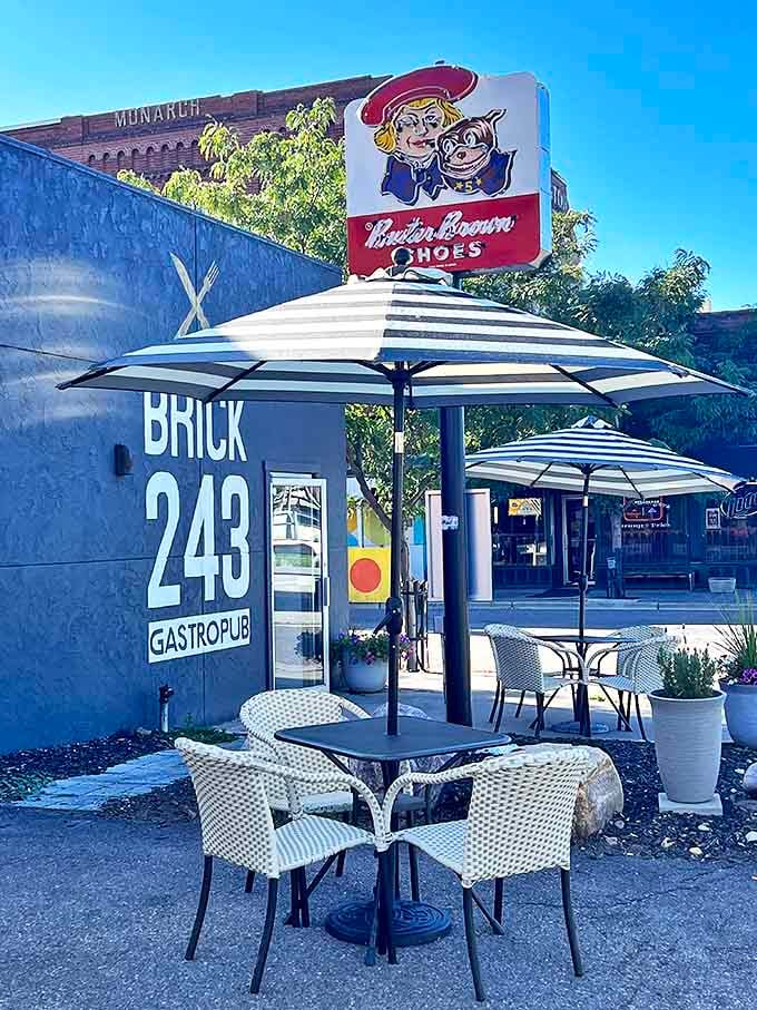 Brick 243 Gastropub pairs modern minimalism with vintage signage, creating that perfect spot for both your Instagram feed and your appetite.