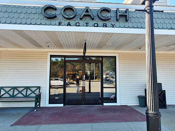 The COACH storefront beckons like a leather-scented siren song. Your wallet may protest, but even it knows these prices won't be found on Fifth Avenue.