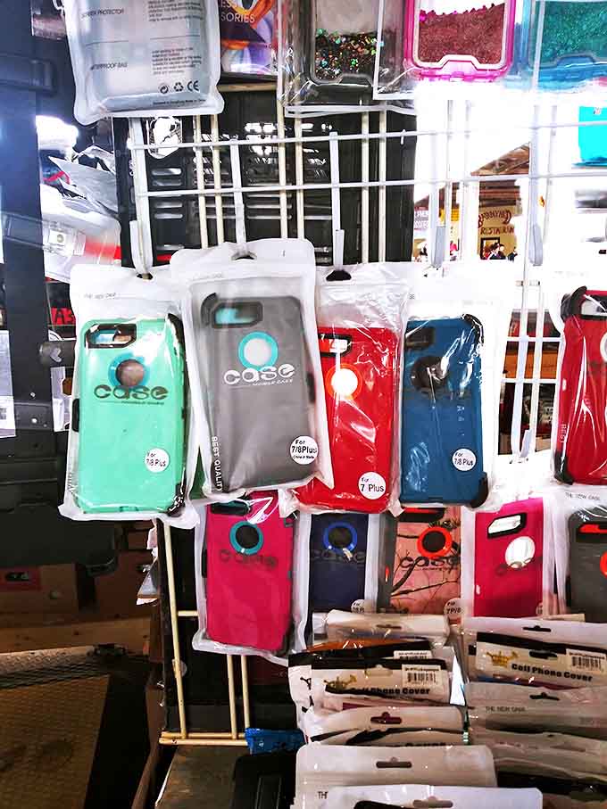 Phone cases in every color imaginable&mdash;because protecting your $1000 smartphone with a $5 case is the definition of modern economics.